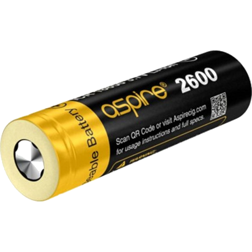 Aspire 18650 battery 2600 mah - 18650.ie Irish battery supplier